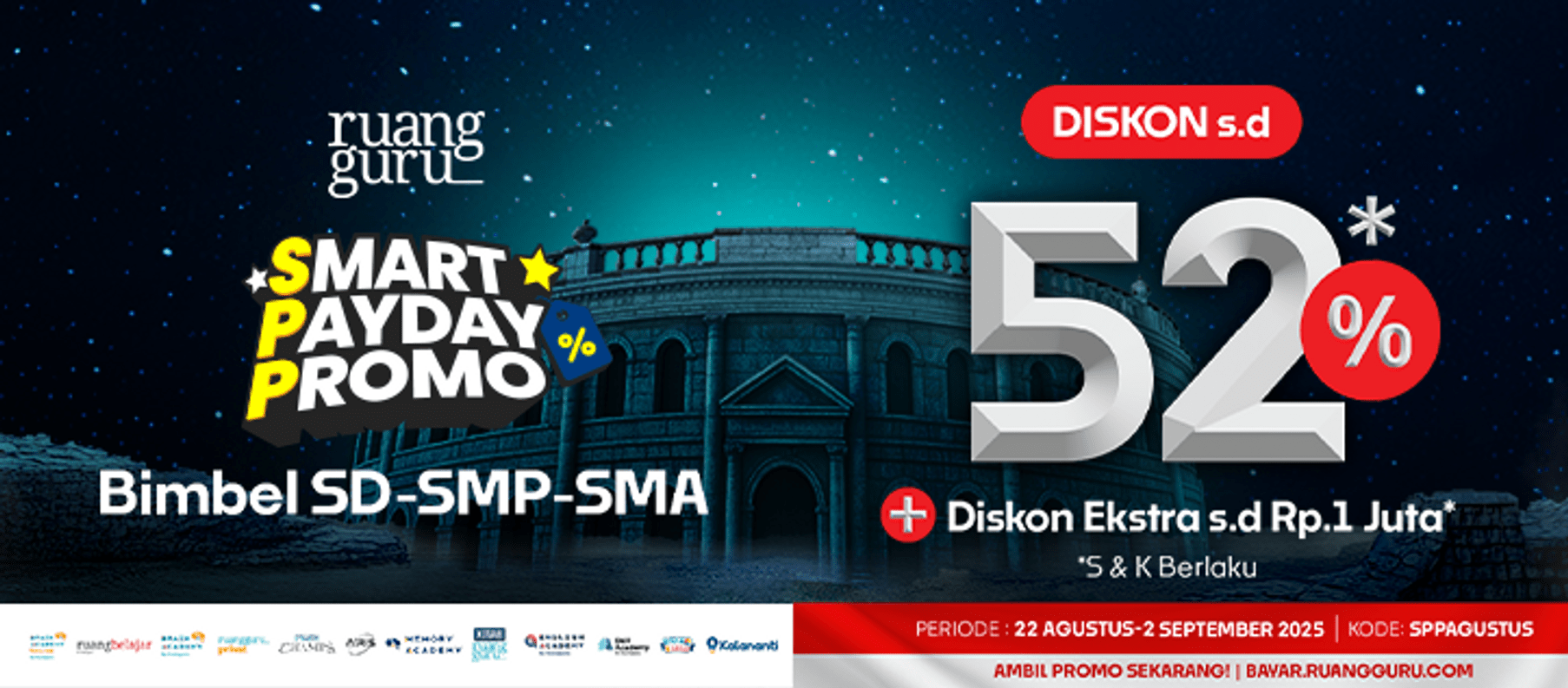 Promo Ruangguru Terbaru & Terlengkap, Diskon Up To 50%!