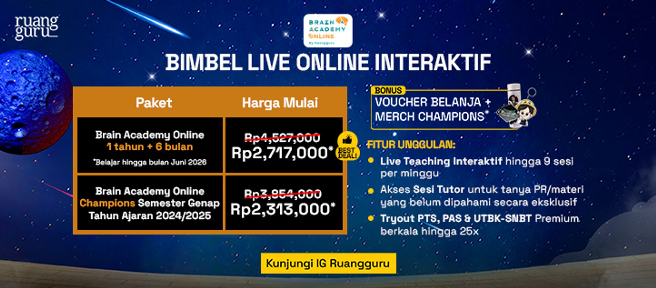 Promo Ruangguru Terbaru & Terlengkap, Diskon Up To 78%!