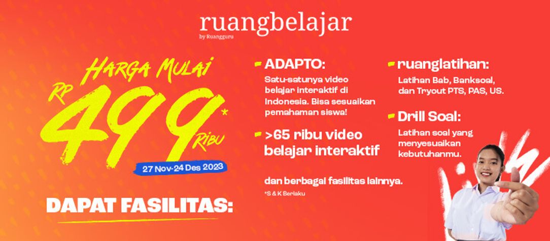 Promo Ruangguru Terbaru & Terlengkap, Diskon Up To 78%!