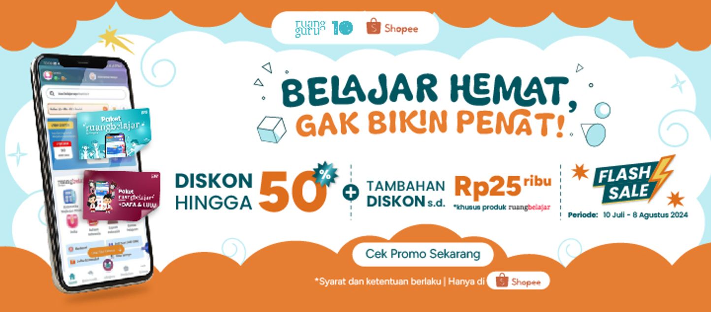 Promo Ruangguru Terbaru & Terlengkap, Diskon Up To 78%!