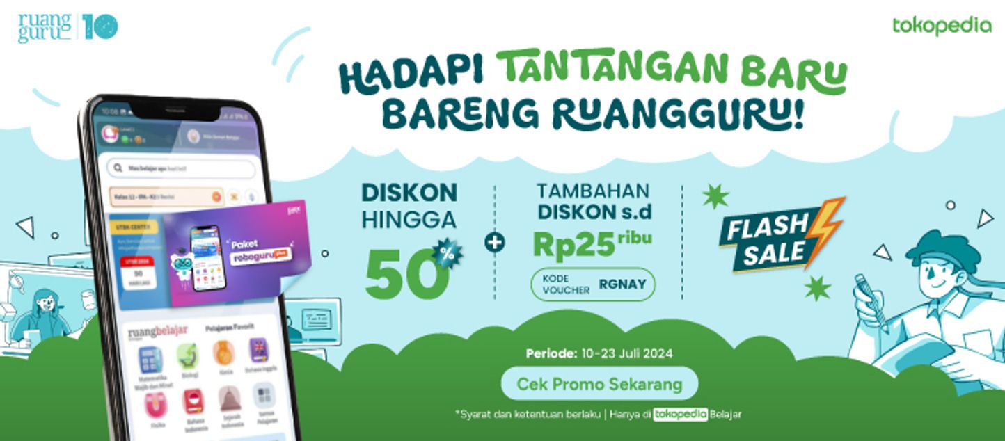 Promo Ruangguru Terbaru & Terlengkap, Diskon Up To 78%!