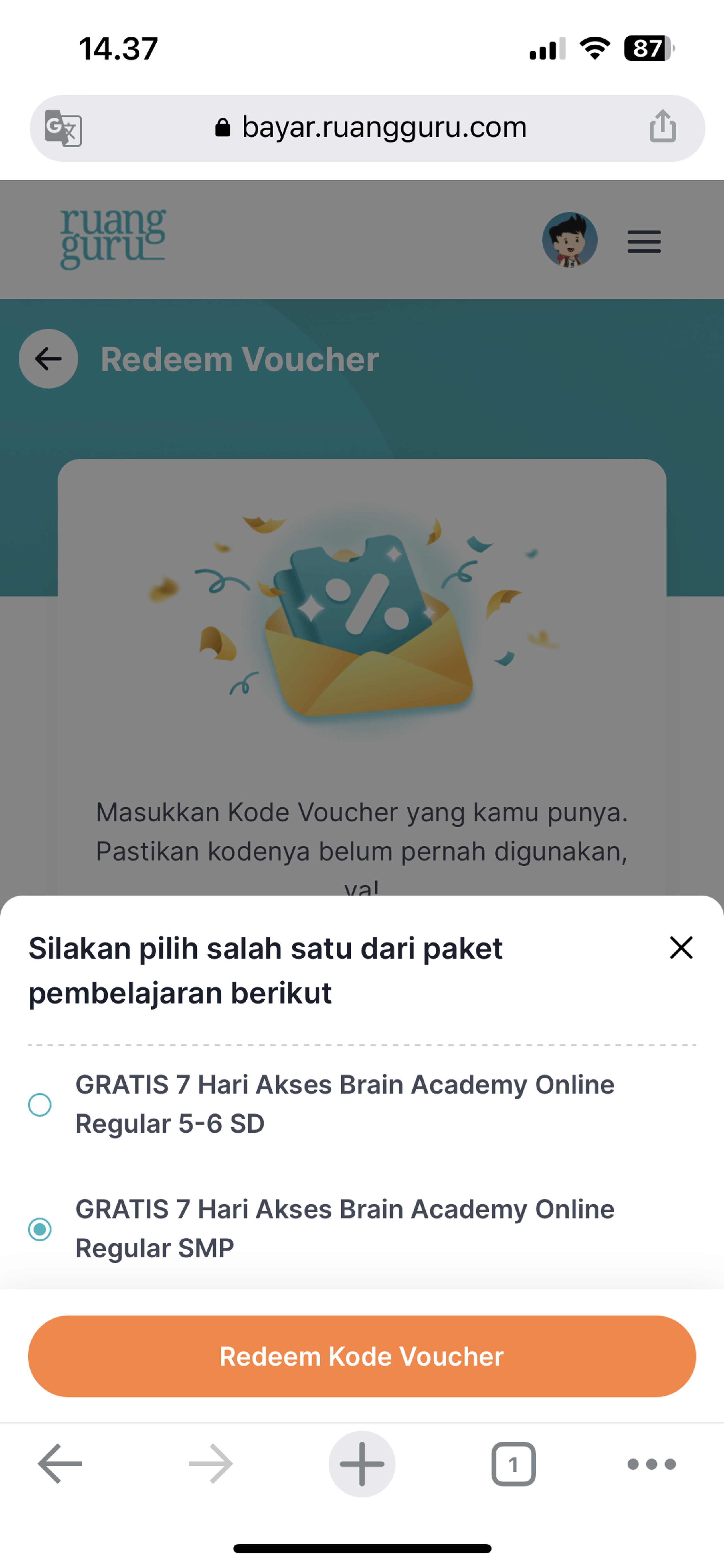 VOUCHER RUANGGURU X OKKY