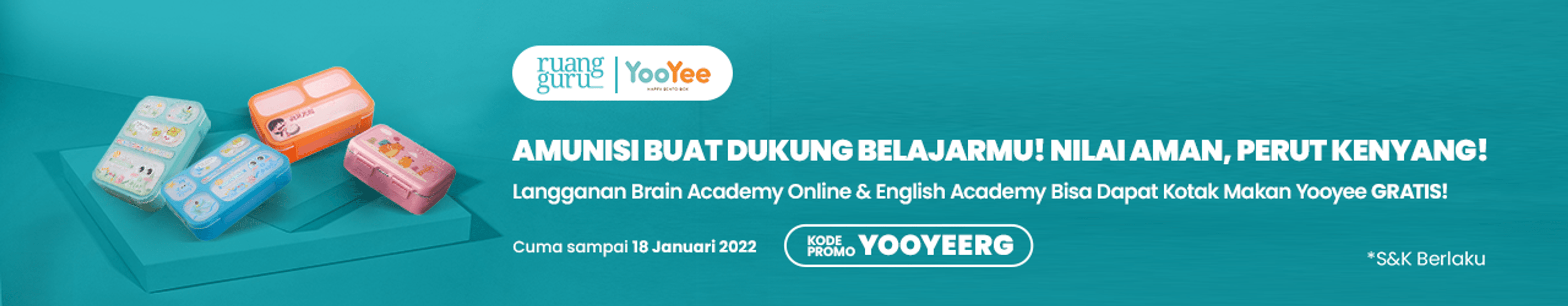Diskon 50% dari YooYee & Dapat Kotak Makan GRATIS!