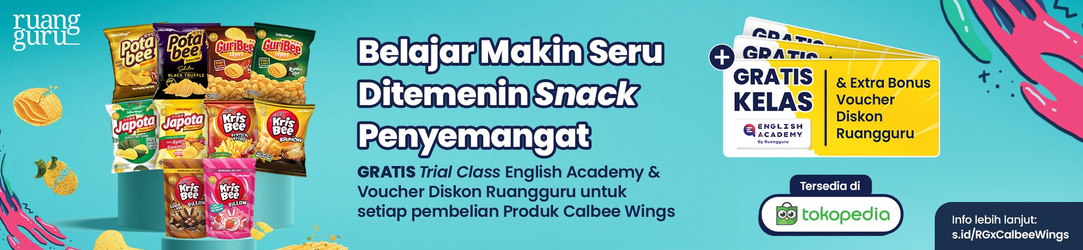 Belajar makin asik sambil ditemenin camilan dari Calbee Wings!