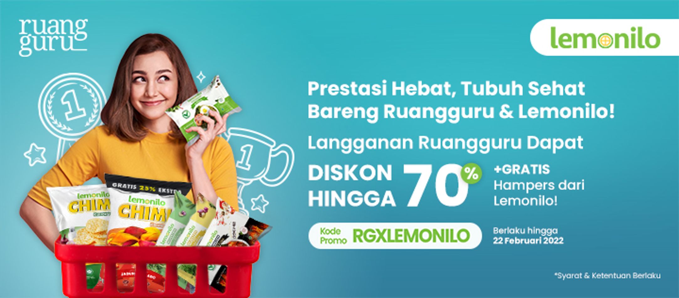 Bayar Produk Ruangguru di Alfamart, Dapatkan 1 Mie Goreng Lemonilo
