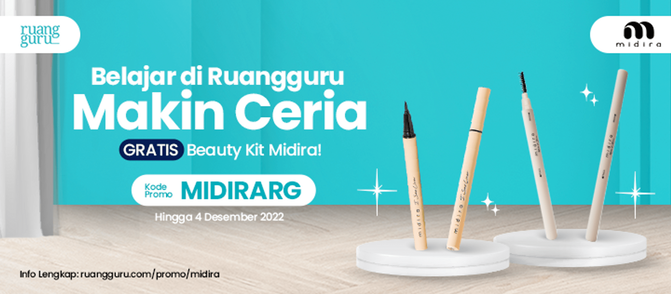 Belajar Makin Semangat Bersama Ruangguru dan Midira!