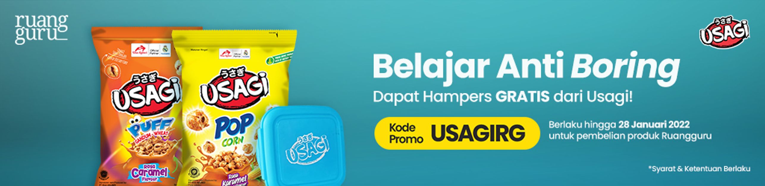 Belajar Seru di Ruangguru Bareng USAGI, Gratis Hampers!