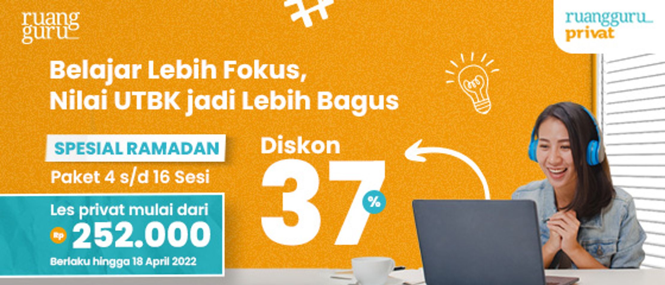 Promo Ruangguru Terbaru & Terlengkap, Diskon Up To 60%!